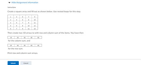 solved hide assignment information instructions create a