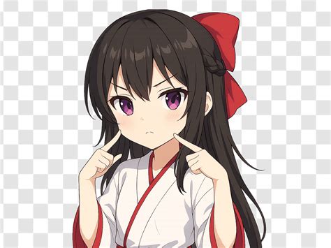 Angry Anime Girl Character Free Png Pngate