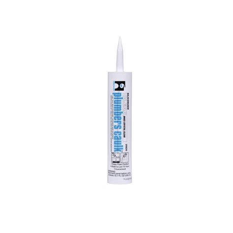 Hercules Plumbers Caulk 25625 Silicone Caulk Clear 36 H