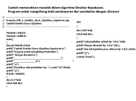Algoritma Dasar Pemrograman Dasardasar Algoritma Algoritma Kata Algoritma