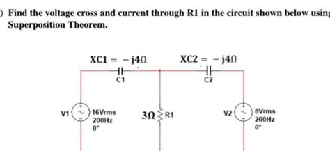[answered] Find The Voltage Cross And Current Through R1 In The Circuit Kunduz
