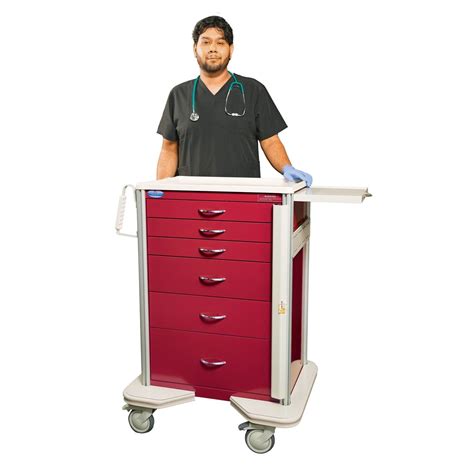 Premier Aluminum Solid Color Emergency Crash Carts Code Carts
