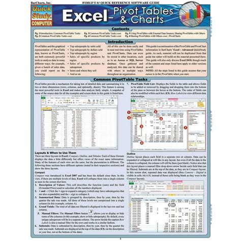 excel pivot tables and charts other