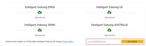 How To Subscribe To Docuware Cloud Status Updates For Intelligent Indexing · Docuware Support Portal