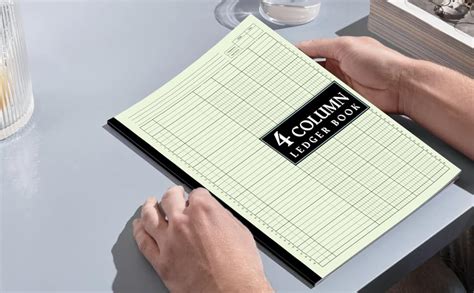 4 Column Ledger Book Large Accounting Ledger For Bookkeeping Columnar Pad 4 Columns For