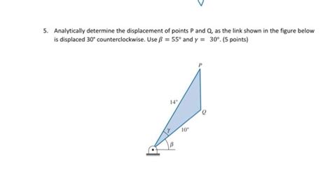 Solved Analytically Determine The Displacement Of Points Chegg