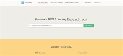 Is There A Free Way To Make An Rss Feed From A Specific Facebook Page