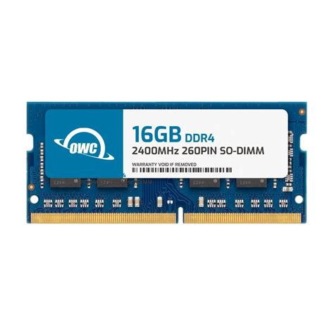 owc 16gb ddr4 2400mhz pc4 19200 cl17 1 2v 260 pin so dimm memory ram