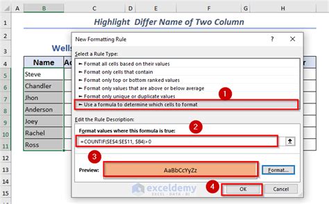 how to match names with different spelling in excel 8 methods