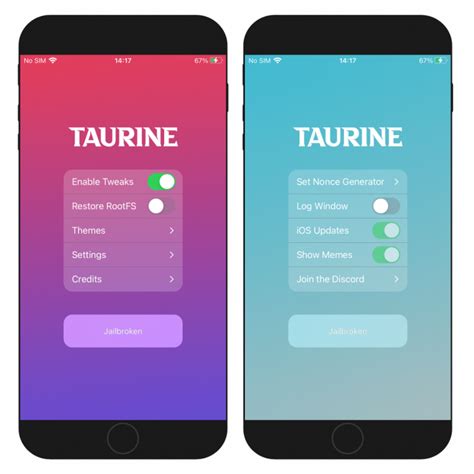 install taurine jailbreak with kfd support