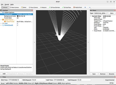 Incorrect Orientation Of Data From Depthpcl Ros2 Camera Helper