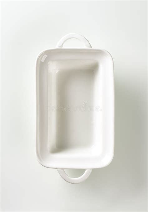 Deep Rectangular White Ceramic Dish Stock Image Image Of Deep Porcelain 50399953