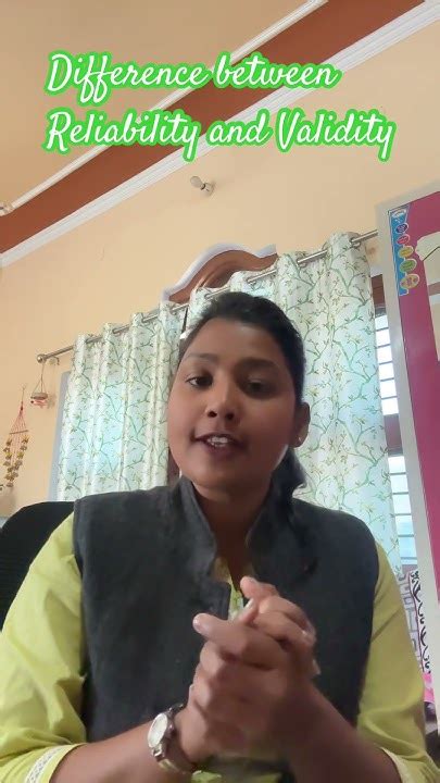 Difference Between Reliability And Validity Youtube