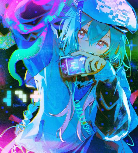 Namie Kun Mizuki Arknights Arknights 1boy Blue Hair Colored Tips