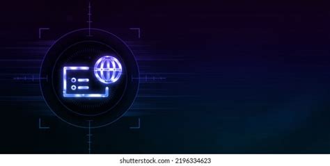 3d Single User Interface Icon Neon Stock Illustration 2196334623