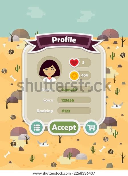 Menu Graphical User Interface On Screen Stock Vector Royalty Free 2268336437 Shutterstock