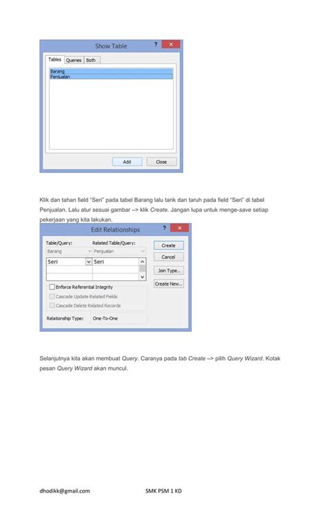 Tutorial Membuat Database Menggunakan Ms Access Doc
