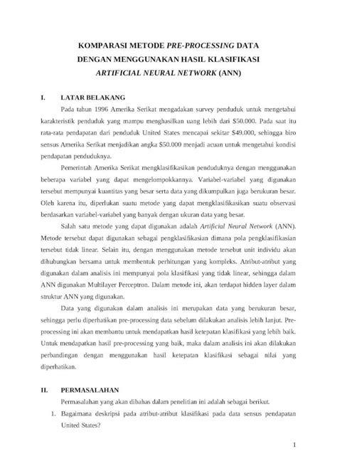 docx komparasi metode pre processing data dengan menggunakan hasil klasifikasi artificial