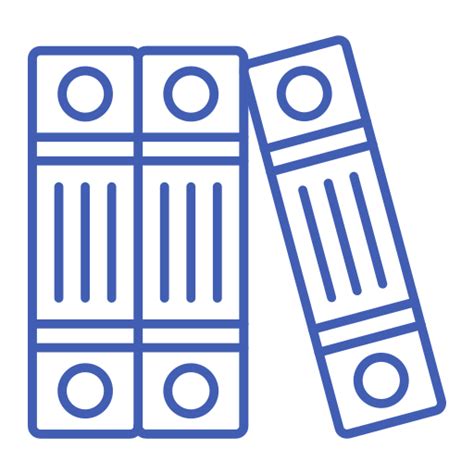 Binders Generic Simple Colors Icon