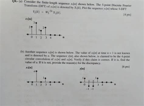 Solved A Consider The Finite Length Sequence Xln Chegg