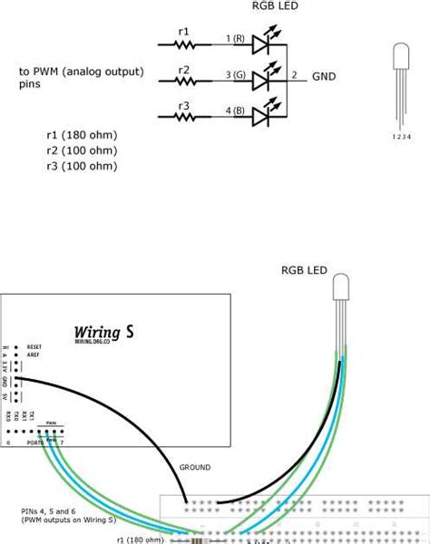 understanding the pin diagram of an rgb led