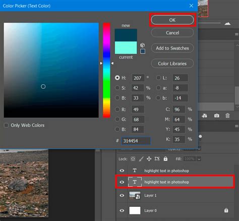 How To Highlight Text In Photoshop Tutorial