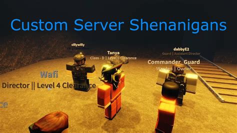 Scp Rp Custom Servers Are Different Youtube