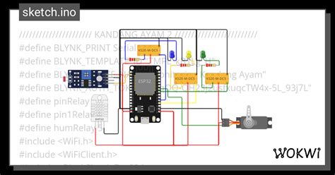 Topik 18 Monitoring Kandang Ayam 2 Wokwi Esp32 Stm32 Arduino Simulator