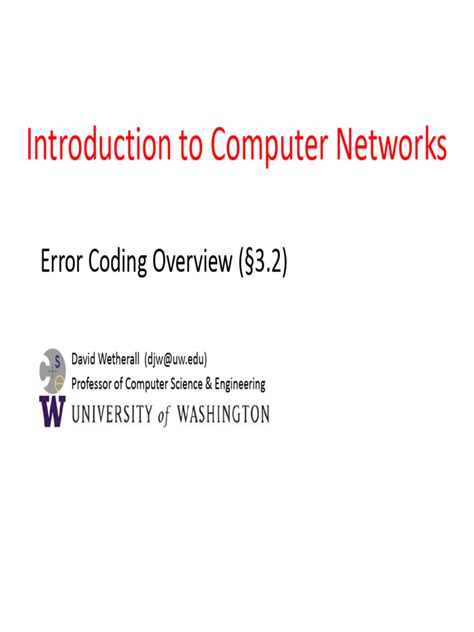 2 8 Error Overview Ink Pdf Error Detection And Correction