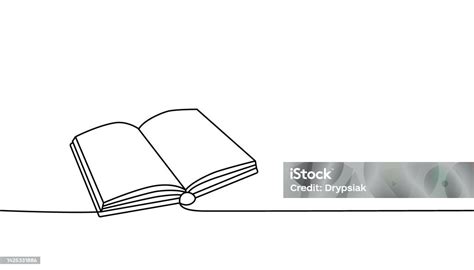 책 한 줄 연속 도면을 엽니 다 서점 도서관 연속 한 줄 그림 벡터 미니멀리스트 선형 일러스트레이션 0명에 대한 스톡 벡터 아트 및 기타 이미지 Istock