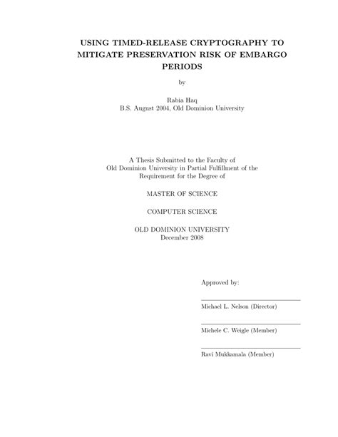 pdf using timed release cryptography to mitigate the preservation