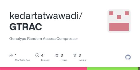 GitHub Kedartatwawadi GTRAC Genotype Random Access Compressor