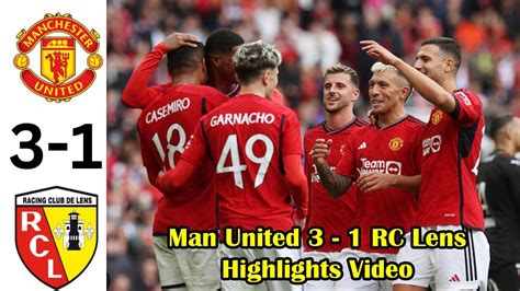 မန်ချက်စတာယူနိုက်တက် 3 Vs 1 လန်းစ် ဟိုက်လိုက် ဗွီဒီယို 6 8 2023 Youtube