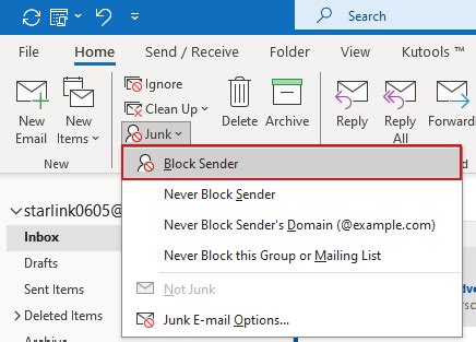 How To Block Emails Senders In Outlook Easy Guide