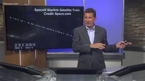 String Of Lights In The Sky Is Elon Musks Starlink From Spacex