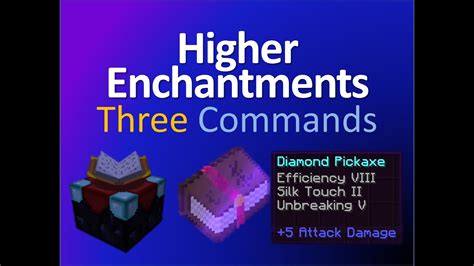 Higher Enchantments In Three Commands YouTube