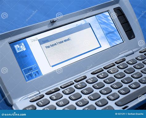 blue communicator you have new mail stock image image of inbox