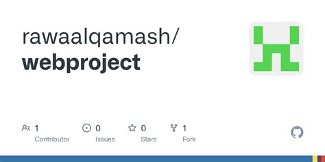 GitHub Rawaalqamash Webproject