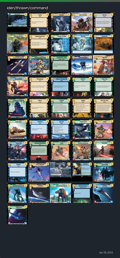 Identhrawncommand Star Wars Unlimited Swu Tcg