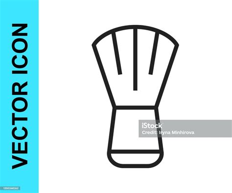 흰색 배경에 격리 된 블랙 라인 메이크업 브러시 아이콘 벡터 0명에 대한 스톡 벡터 아트 및 기타 이미지 0명 Charitable Foundation 개인 장식품