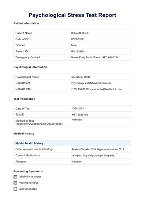 Stress Test And Example Free Pdf Download