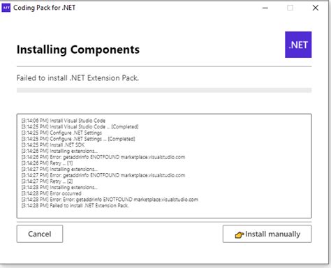 Offline Installer Fails To Install Extensions Issue Dotnet Vscode Dotnet Runtime GitHub