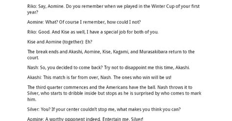 Rewriting Last Game Part 3 Rkurokosbasketball