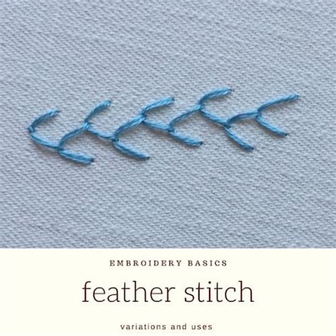 Tutorial For Feather Stitch In Freestyle Embroidery Tutorial For Feather Stitch In Freestyle Embroidery
