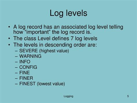 PPT Logging PowerPoint Presentation Free Download ID