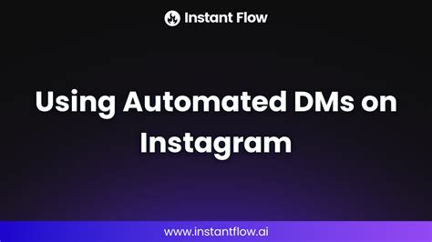 Using Automated DMs on Instagram