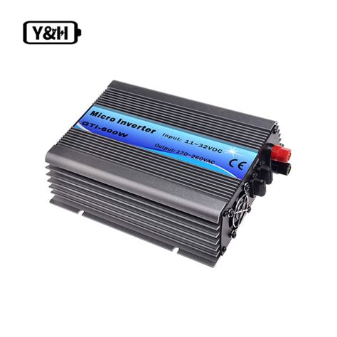 Yandh 600w Grid Tie Inverter Stackable Mppt Pure Sine Wave Dc16 28v Solar Input Ac190 260v Output