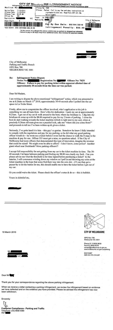 Guy Gets Ticket 30 Seconds After Parking Writes Awesome Letter To
