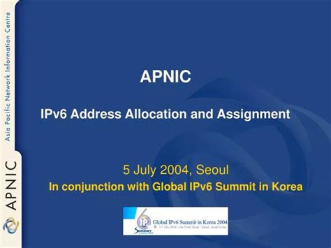 Ppt Apnic Ipv6 Address Allocation And Assignment Powerpoint Presentation Id 3786862