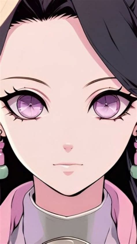 Elegant Anime Beauty With Purple Eyes Backiee